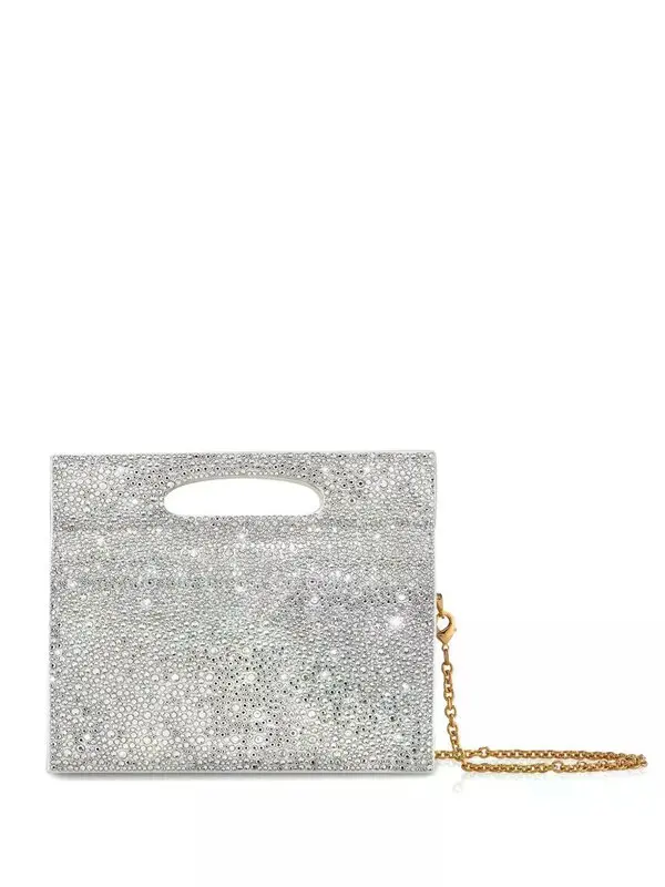 Tyler Ellis Mini Stella Crystal-embellished Tote Bag - Silver