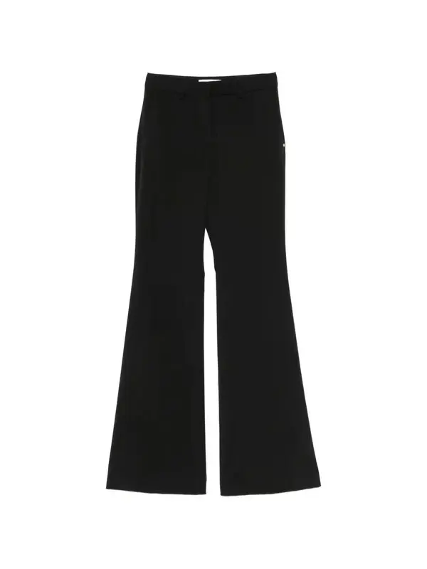Sportmax Pressed-crease Flared Trousers