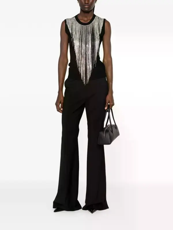 Sportmax Pressed-crease Flared Trousers