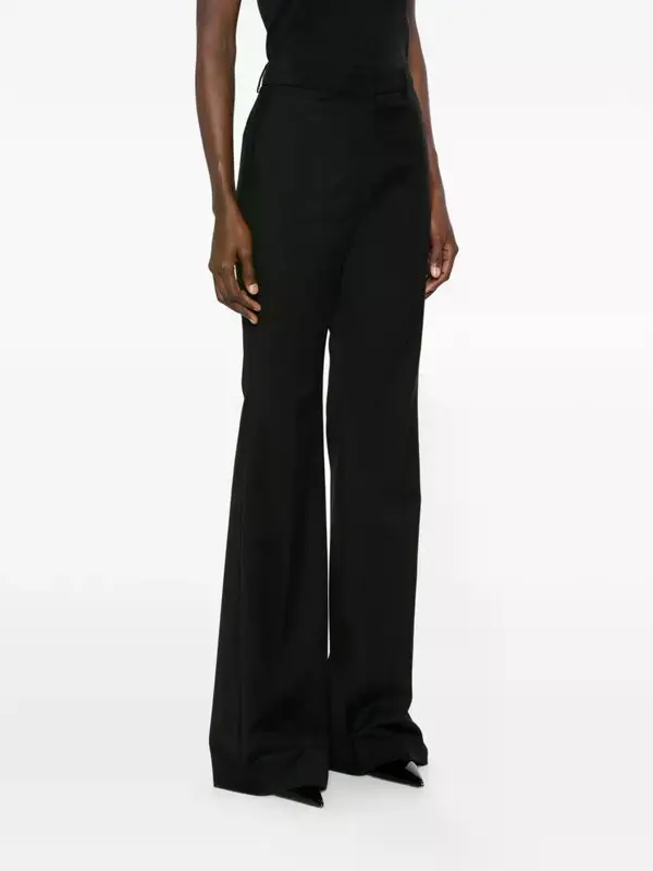 Sportmax Pressed-crease Flared Trousers