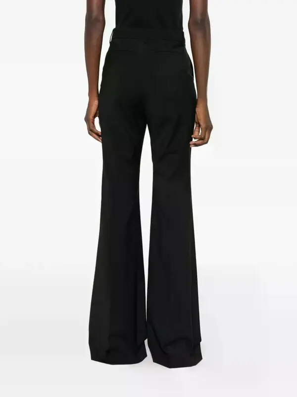 Sportmax Pressed-crease Flared Trousers