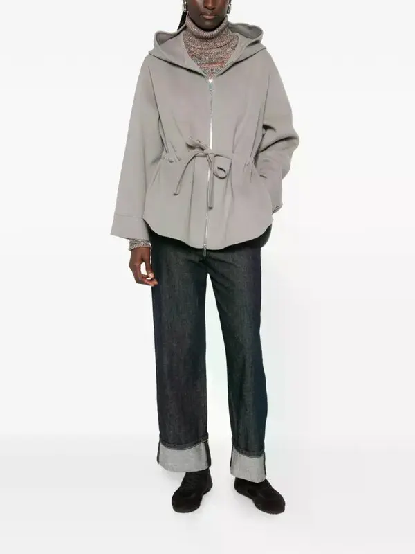 Max Mara Monia Hooded Belted Jacket