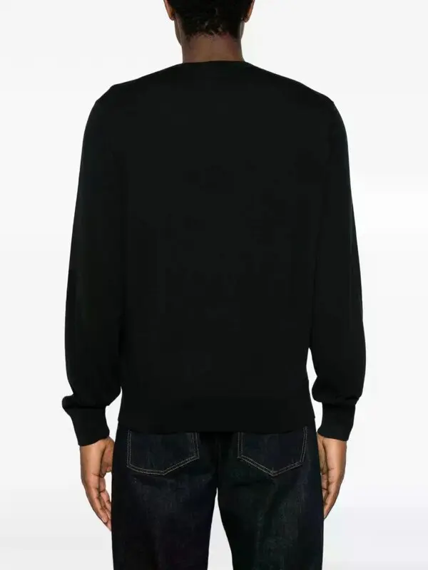 TOM FORD Long Sleeve Crew Neck Sweater - Black