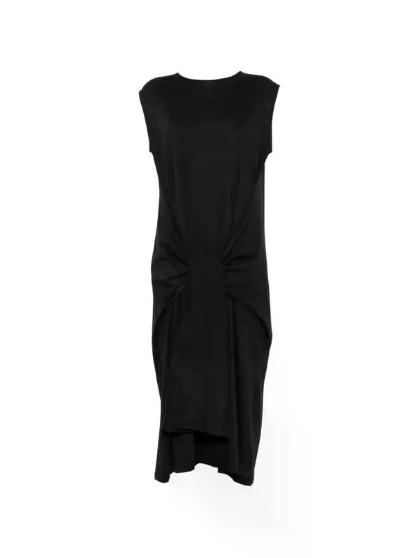 TOTEME Knotted Sleeveless Midi Dress - Black