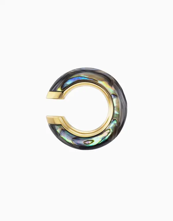 EMILY P. WHEELER 18k Yellow Gold Abalone Ear Cuff - One-color