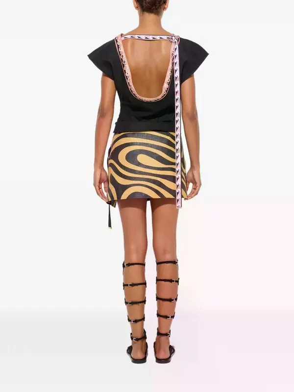 Emilio Pucci Jacquard Wrap Skirt