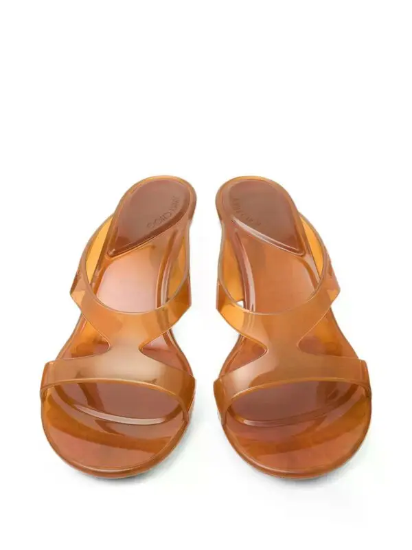 JIMMY CHOO Jelly Drop 50 Mule Sandal - Orange