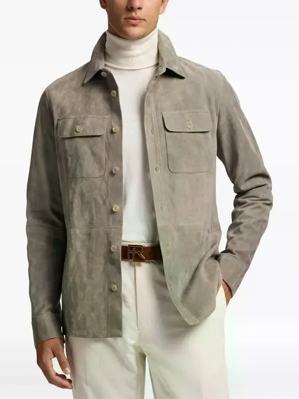 Ralph Lauren Purple Label Calloway Suede Jacket