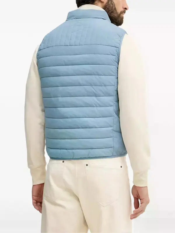 TRUSSARDI Quilted Logo-patch Gilet