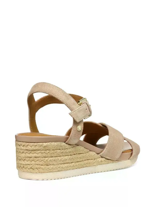 Geox Ischia Corda Crossover-strap Wedge Sandals