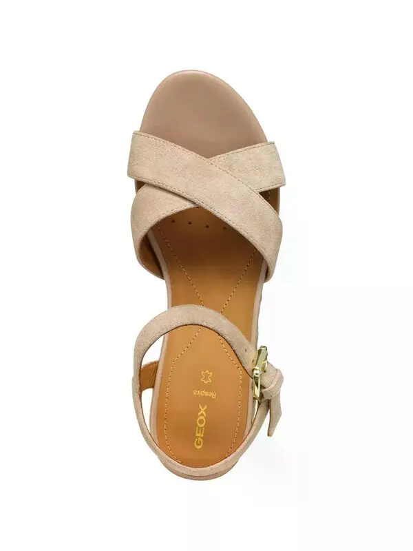 Geox Ischia Corda Crossover-strap Wedge Sandals