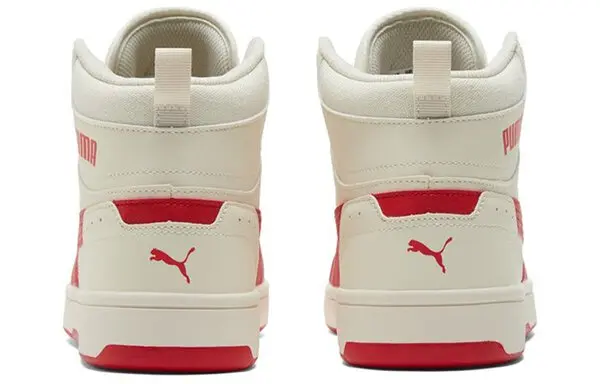 PUMA Rebound Joy Cv High Top Sneakers - Creamwhite/red