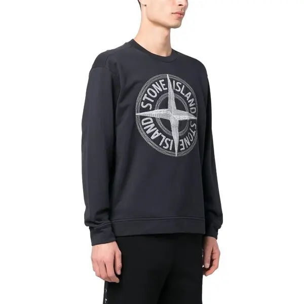 Stone Island Embroidered Logo Sweatshirt