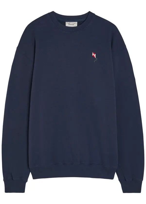 FORET Embroidered Cotton Sweatshirt