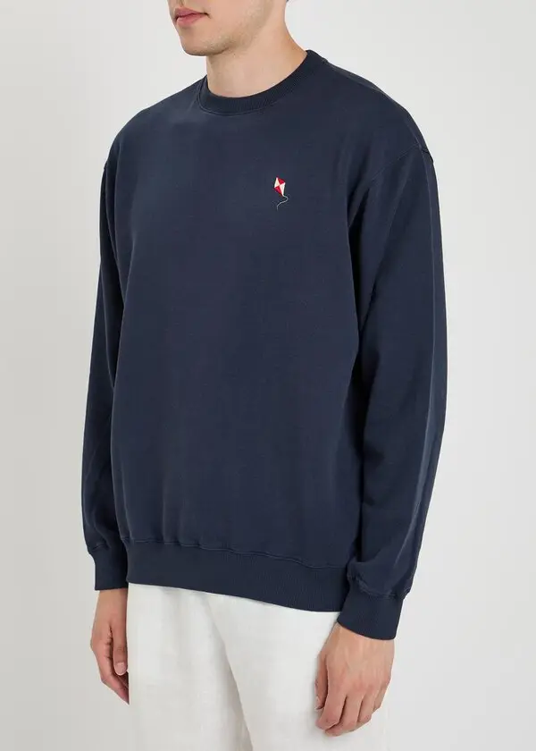 FORET Embroidered Cotton Sweatshirt