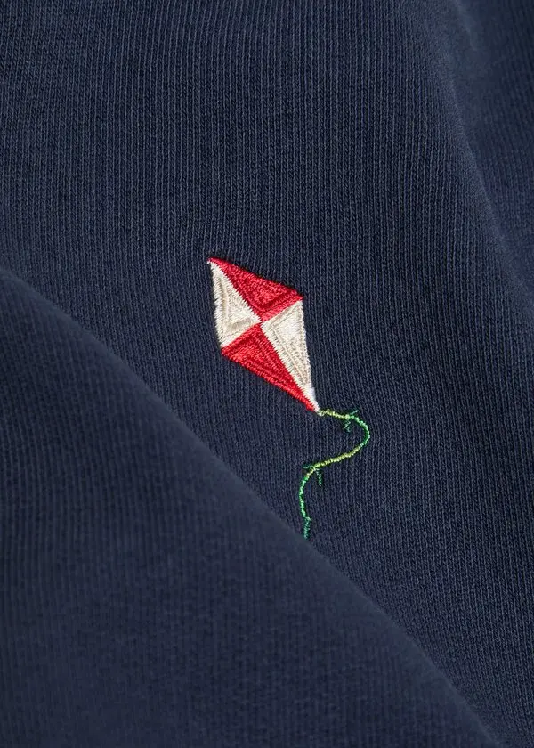 FORET Embroidered Cotton Sweatshirt