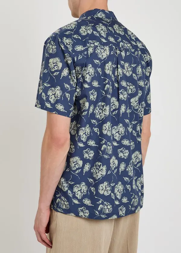 FORET Floral-print Cotton Shirt