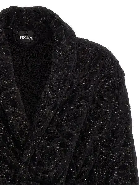 Versace All-over Baroque Shawl Lapels Bathrobe