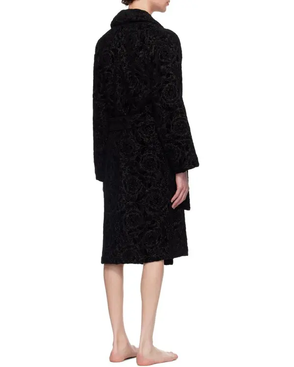 Versace All-over Baroque Shawl Lapels Bathrobe