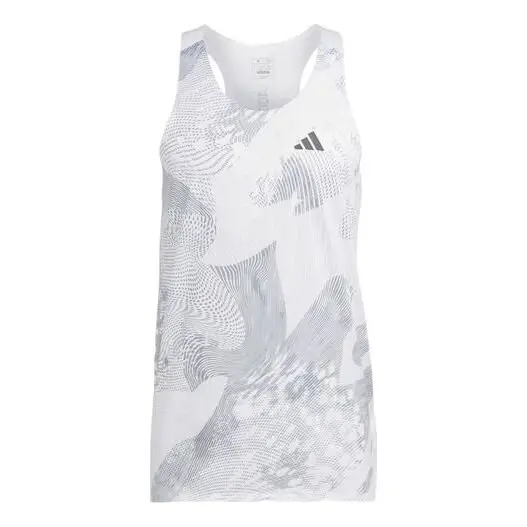 Adidas Adizero Singlet 'white Grey - White/dash Grey/grey Three