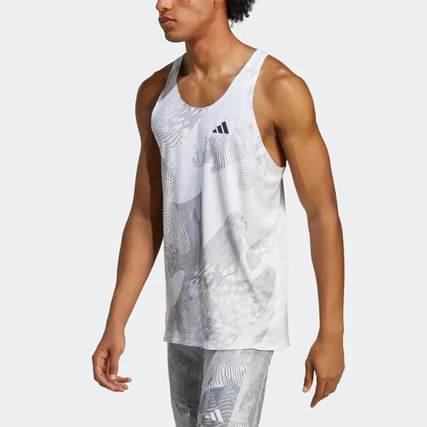 Adidas Adizero Singlet 'white Grey