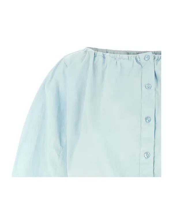 ROTATE BY BIRGER CHRISTENSEN Buttoned Drawstring Crop Top