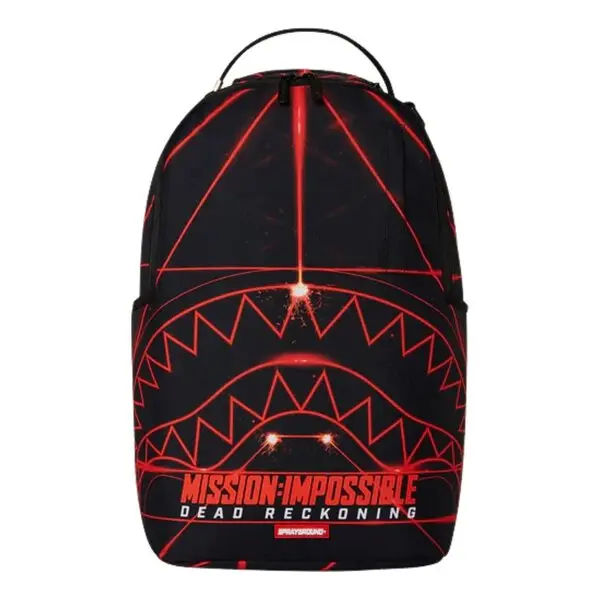 SPRAYGROUND Mission Impossible Heist Laser Shark Backpack - Black/red