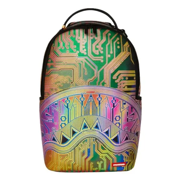 SPRAYGROUND Circuit Board Shark Backpack - Multicolor