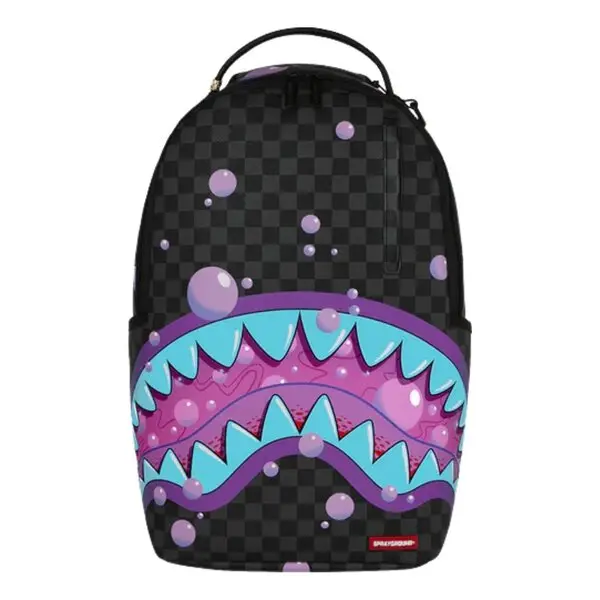 SPRAYGROUND Purple Slime Shark Backpack - Black