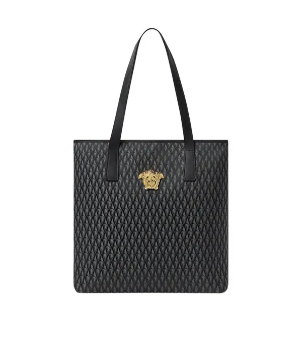 Versace La Medusa Shopper Bag - Black  Gold