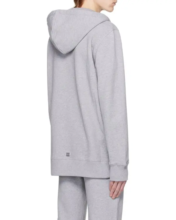 Givenchy Logo Printed Zip Hoodie