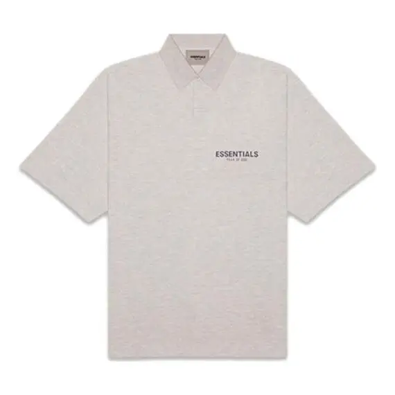 Fear Of God Fw20 Polo Shirt 'heather Oatmeal - Grey
