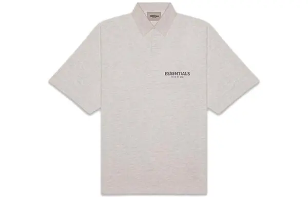 Fear Of God Fw20 Polo Shirt 'heather Oatmeal