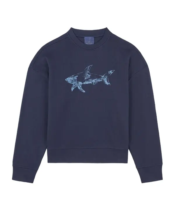 PAUL  SHARK Paul & Shark Round-neck Sweater With Shark Print