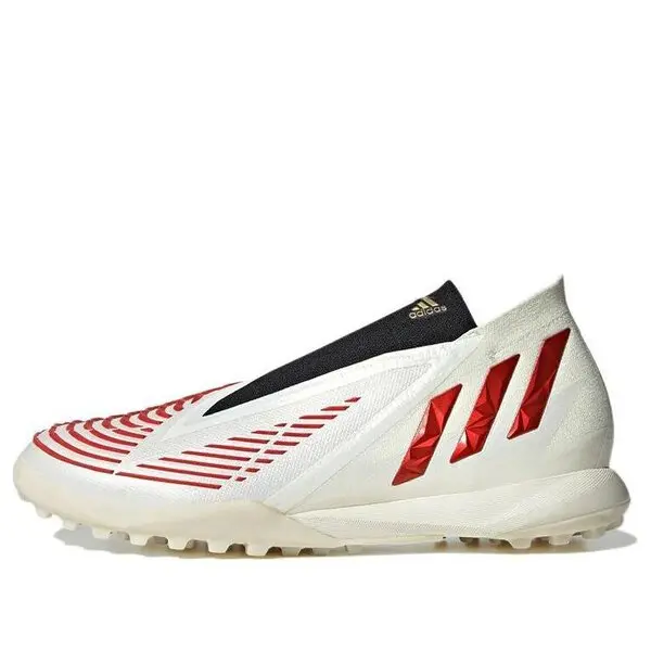 Adidas Predator Edge.1 Tf Turf Soccer Cleats - White/red/gold