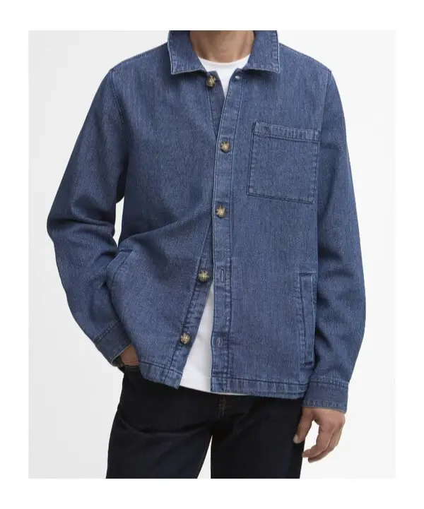 Barbour Aickmen Textured Denim Overshirt