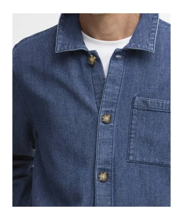 Barbour Aickmen Textured Denim Overshirt