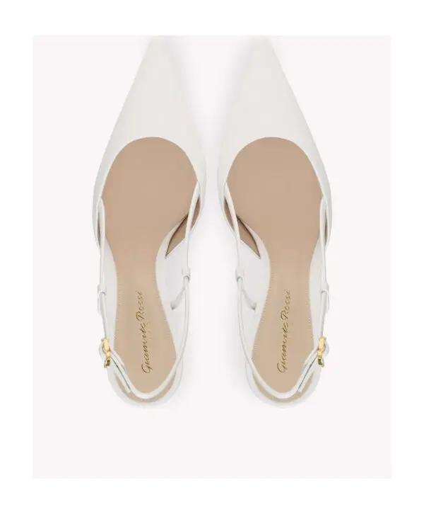 GIANVITO ROSSI Ascent 85mm Slingback Pumps - White