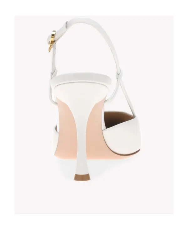 GIANVITO ROSSI Ascent 85mm Slingback Pumps - White