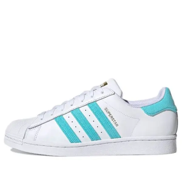 Adidas Superstar Low Top Sneakers - White/blue