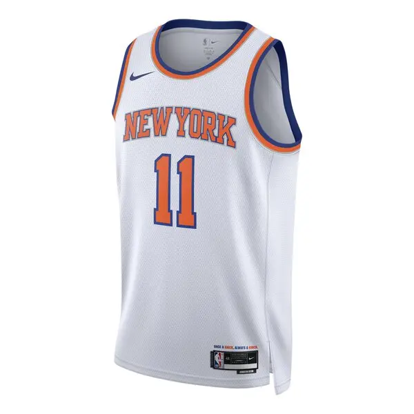 Nike Jalen Brunson New York Knicks Association Edition Swingman Jersey - White