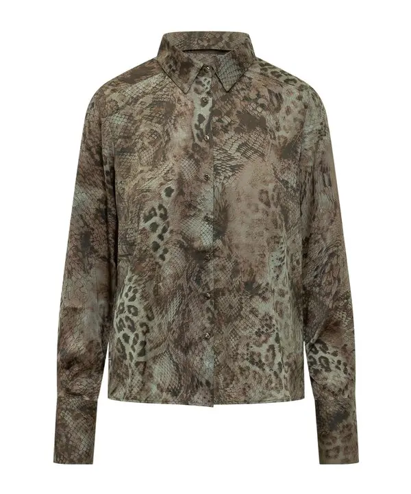 Ba&sh Cornelia Printed Shirt - Green