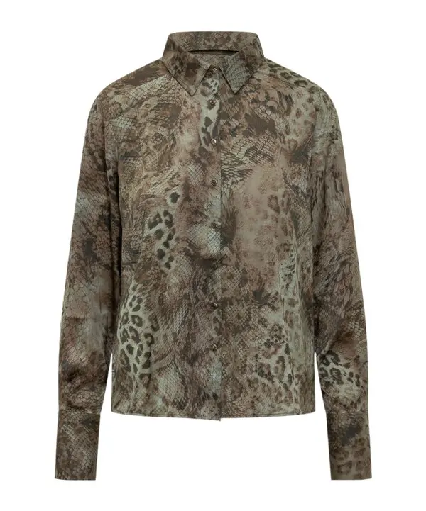 Ba&sh Cornelia Printed Shirt - Green