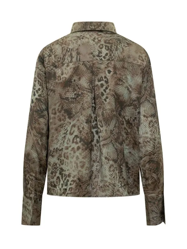 Ba&sh Cornelia Printed Shirt - Green
