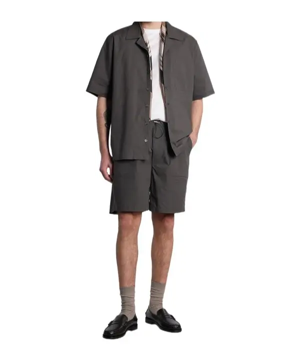 ROBERTO COLLINA Short-sleeved Buttoned Shirt