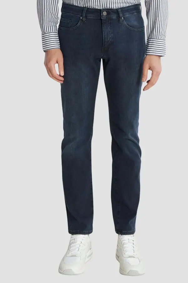 Hugo Boss Slim-fit Cotton Jeans - Blue