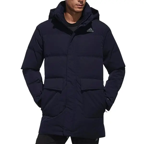 Adidas Down Feather Hooded Mid-length Jacket