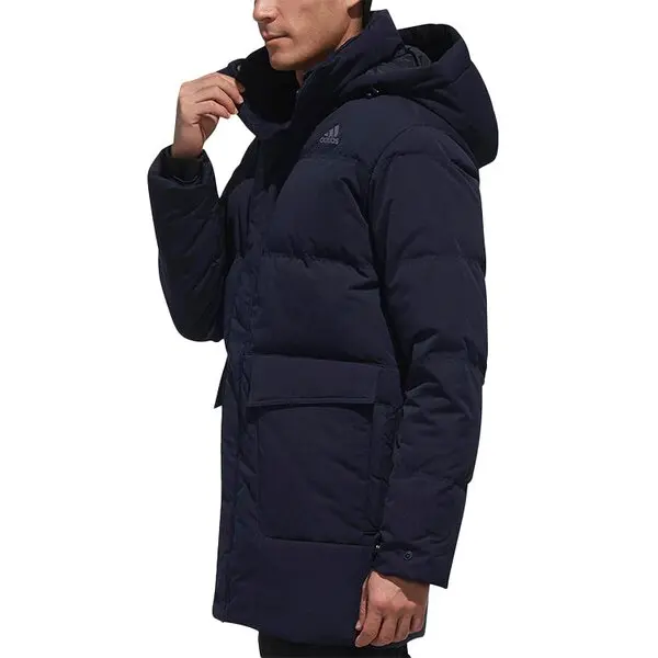 Adidas Down Feather Hooded Mid-length Jacket