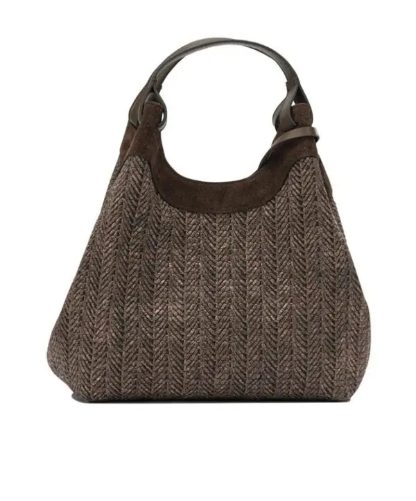 GIANNI CHIARINI Herringbone Shoulder Bag