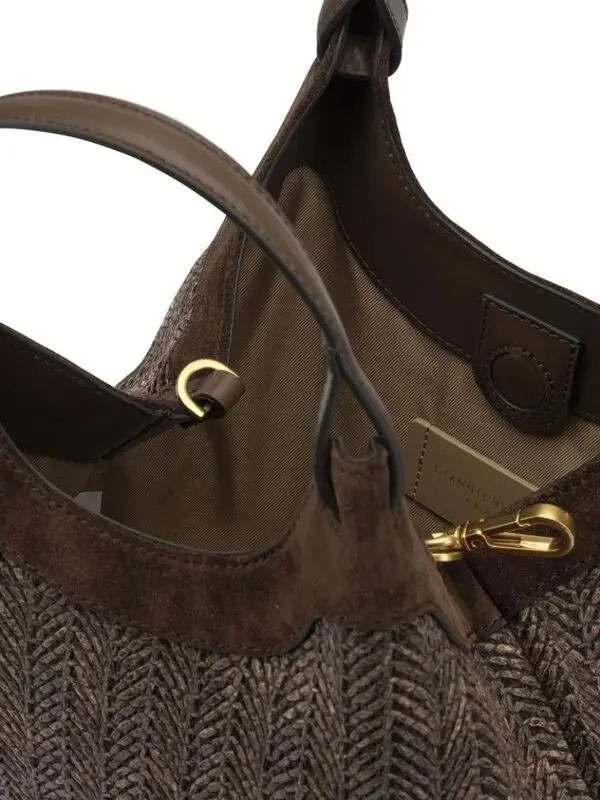 GIANNI CHIARINI Herringbone Shoulder Bag